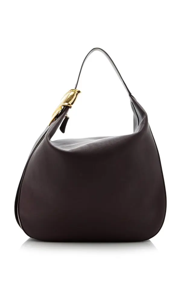 Brandon Maxwell Stella Leather Hobo Bag