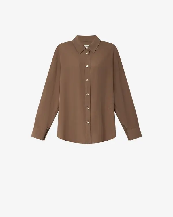 Isabel Marant Étoile Fabriza Striped Shirt - Khaki