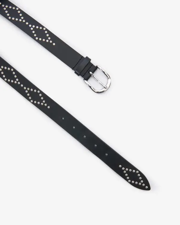 Isabel Marant Liliana Belt - Black/silver