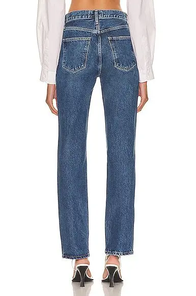 AGOLDE Lana Mid Rise Straight Jeans