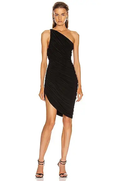 Norma Kamali Diana Mini Dress - Black