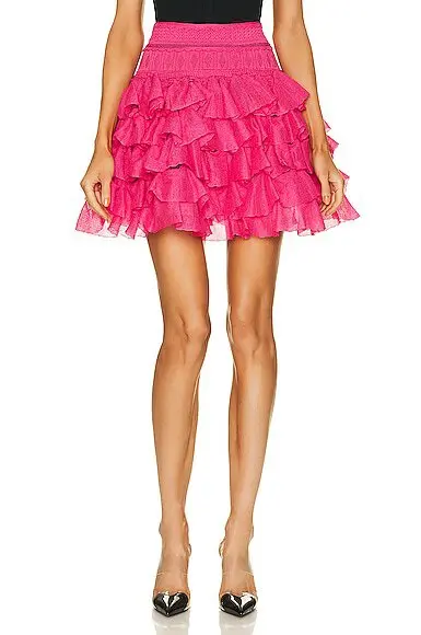 Alaïa Ruffle Layered Skirt