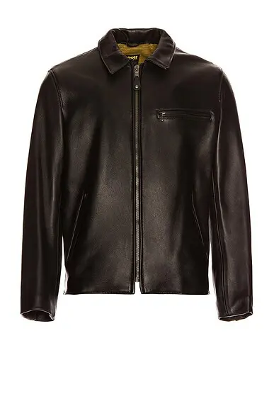 SCHOTT Collar Lamb Leather Jacket
