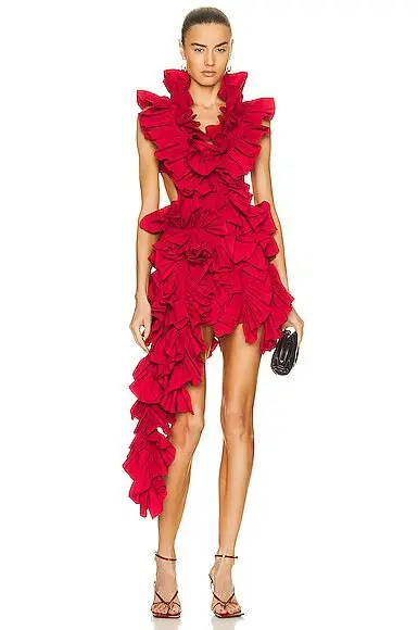 AKNVAS Mini Dress - Red