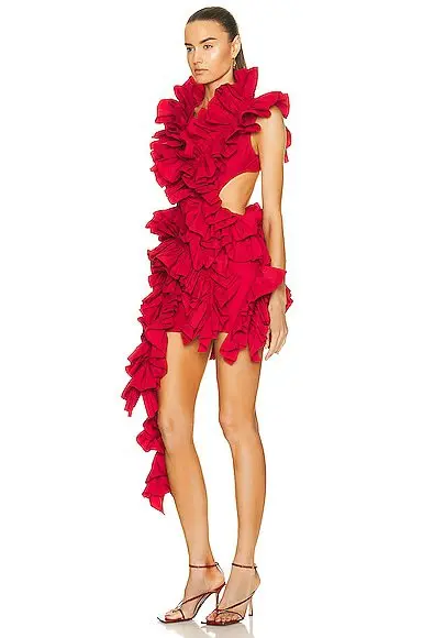 AKNVAS Mini Dress - Red