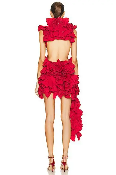 AKNVAS Mini Dress - Red