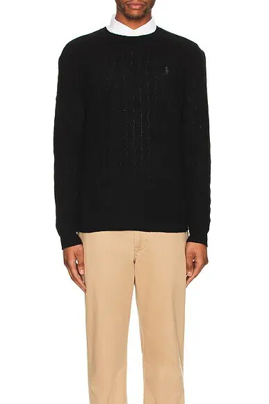 Polo Ralph Lauren Cable Knit Sweater - Black