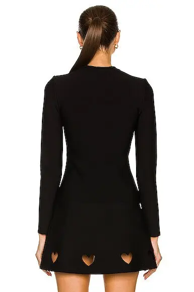 Alaïa Cutout Heart Long Sleeve Top
