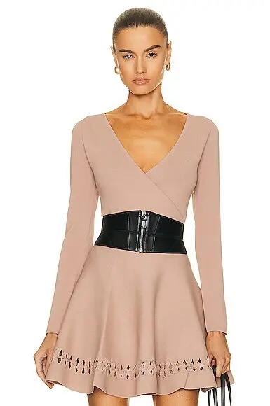 Alaïa Wrap Angie Bodysuit