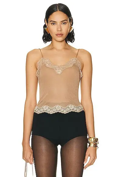 Saint Laurent Sheer Tank Top