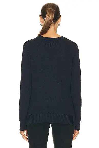 Polo Ralph Lauren Bear Long Sleeve Pullover Sweater - Navy Multi