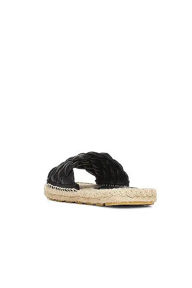 Bottega Veneta Jack Mule Espadrille Leather Sandal