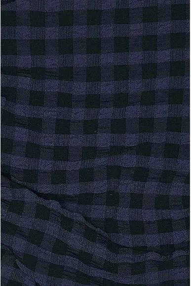GANNI Stretch Seersucker Mini Dress