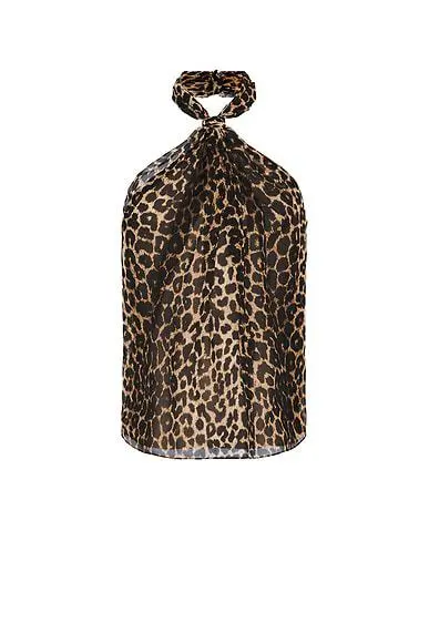 Saint Laurent Print Marcel Cravate Top