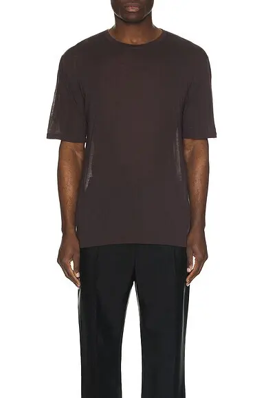 Saint Laurent T-shirt Loose - Cacao