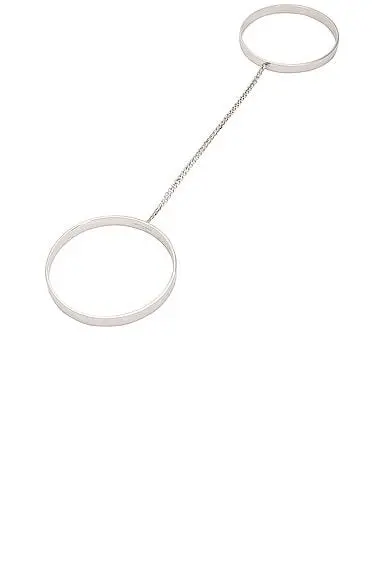 Saint Laurent Double Chain Bracelet - Palladium