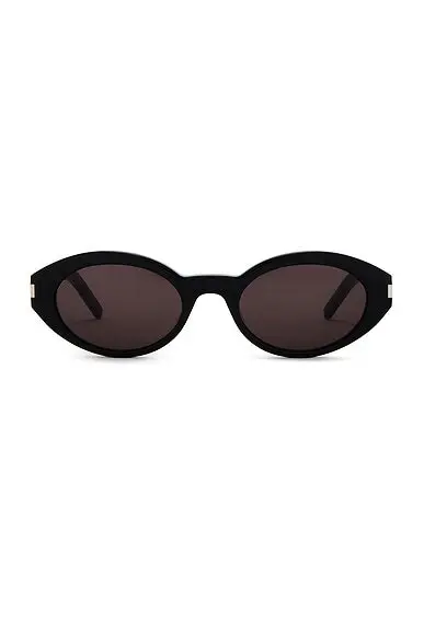 Saint Laurent Oval Sunglasses - Black