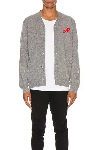 Play Comme Des Garcon Multiheart Cardigan