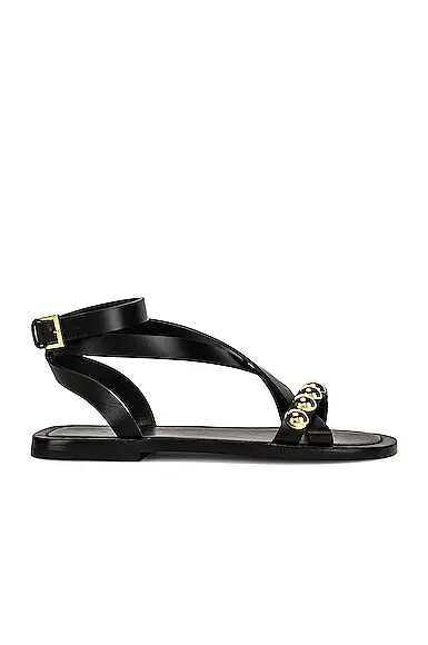 Alaïa Flat Ankle Strap Sandals