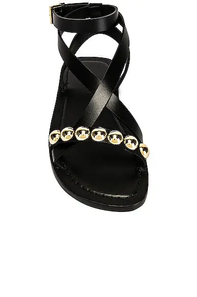 Alaïa Flat Ankle Strap Sandals