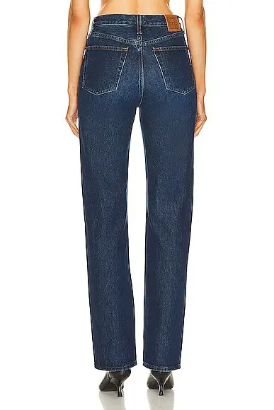 TOTEME Classic Cut Full Length Straight Leg Jeans
