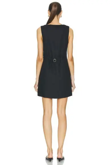 Posse Emma Button-down Mini Dress - Black