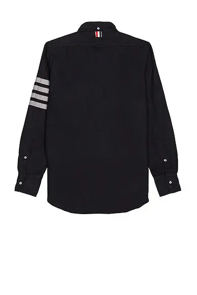 Thom Browne Straight Fit Bar Shirt - Navy