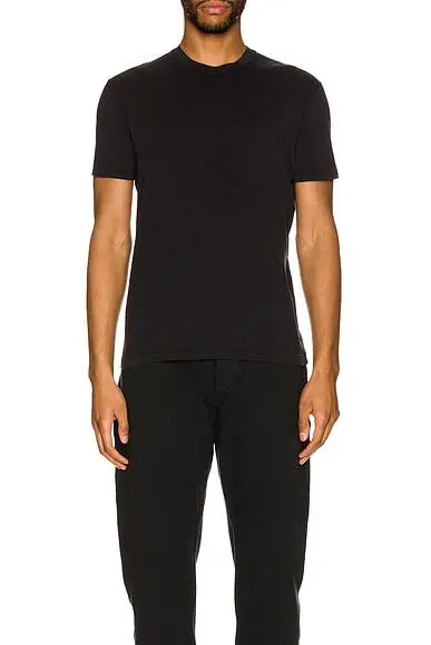 TOM FORD Viscose Cotton Tee - Black