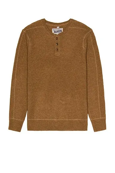 SCHOTT Button Henley Sweater