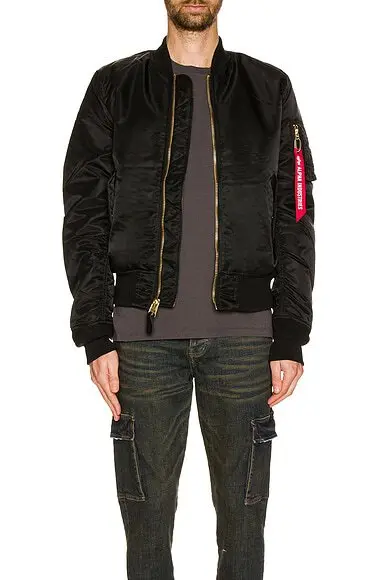 Alpha Industries Ma-1 Slim Fit Jacket - Black