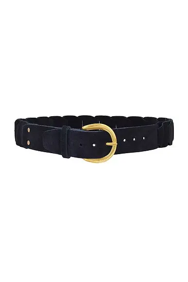 BODE Suede Link Belt - Navy