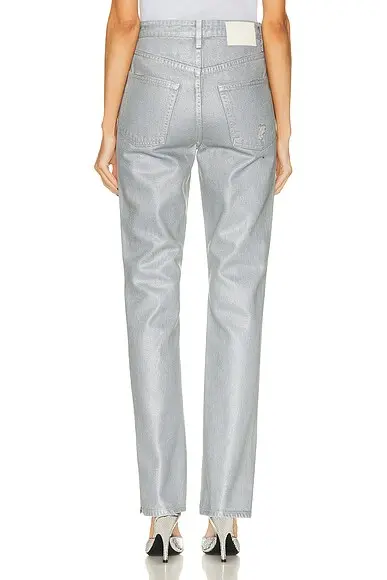 GRLFRND Harlow Coated High Rise Boot Jeans - Silverado