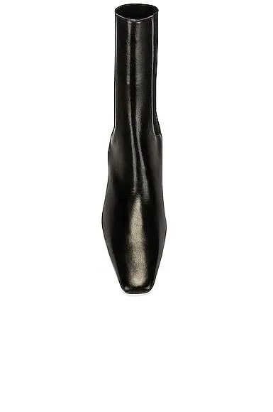 TOTEME The Mid Heel Boot - Black