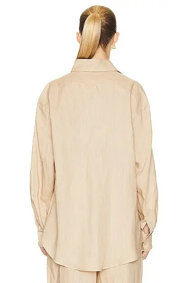 AEXAE Linen Woven Shirt - Beige