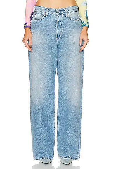 Acne Studios Low Rise Baggy Wide Leg Jeans