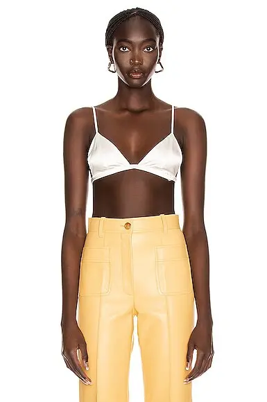 FLEUR DU MAL Luxe Triangle Bra - Ivory