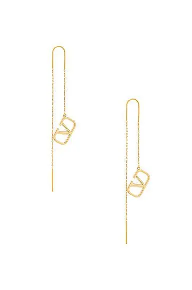 Valentino Garavani Vlogo Signature Drop Earrings - Oro
