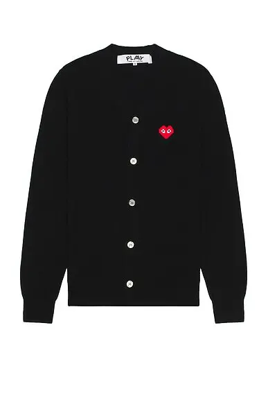Play Comme Des Garcon Invader Cardigan