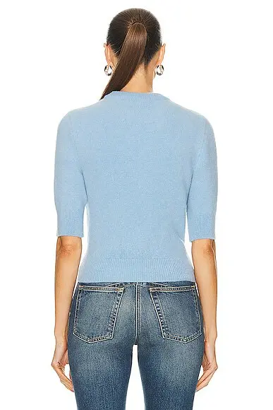 Alaïa Cropped Jumper - Ciel