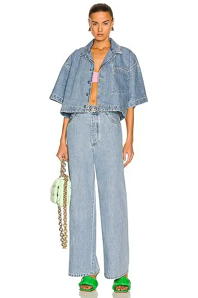 Bottega Veneta Belted Trouser Jeans