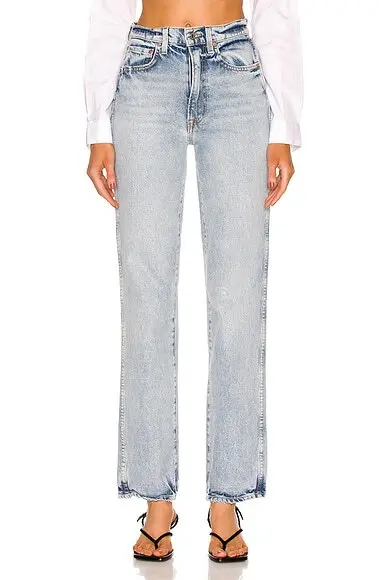 GRLFRND Sara Super High-rise Slim Straight Jeans