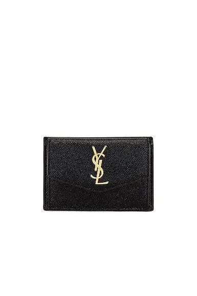 Saint Laurent Leather Wallet - Black