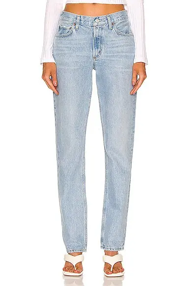 AGOLDE Lyle Low Rise Slim Jeans - Switch