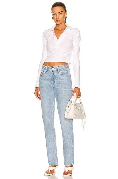 AGOLDE Lyle Low Rise Slim Jeans - Switch