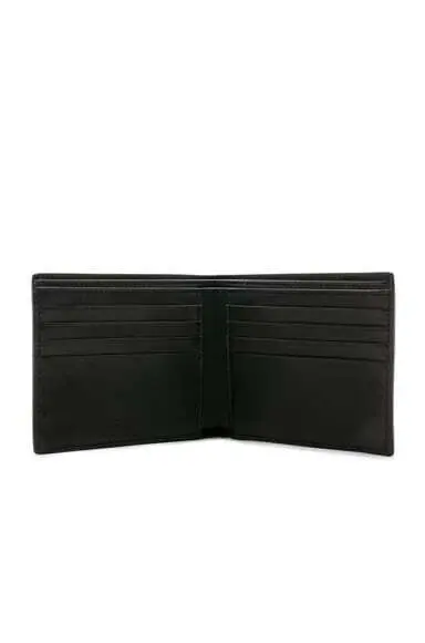 Saint Laurent Matte Croc Billfold Wallet