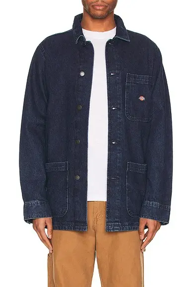 Dickies Denim Chore Coat - Stonewashed Indigo