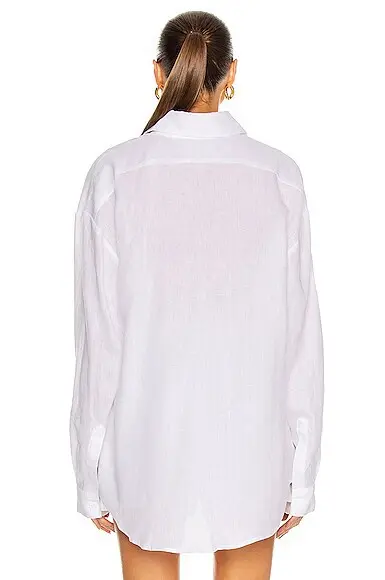 AEXAE Linen Woven Shirt - White