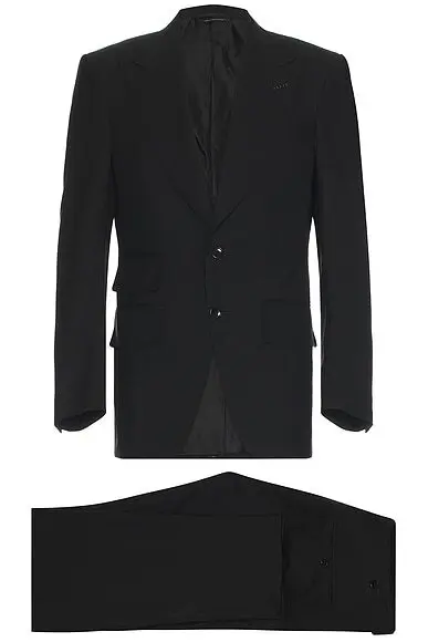 TOM FORD Atticus Plain Weave Suit - Black