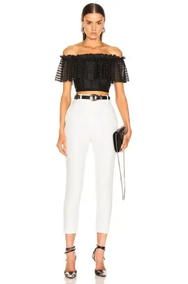 Alexander McQueen High-waisted Cigarette Pant