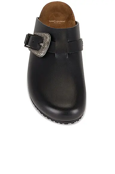 Saint Laurent Western Buckles Mule